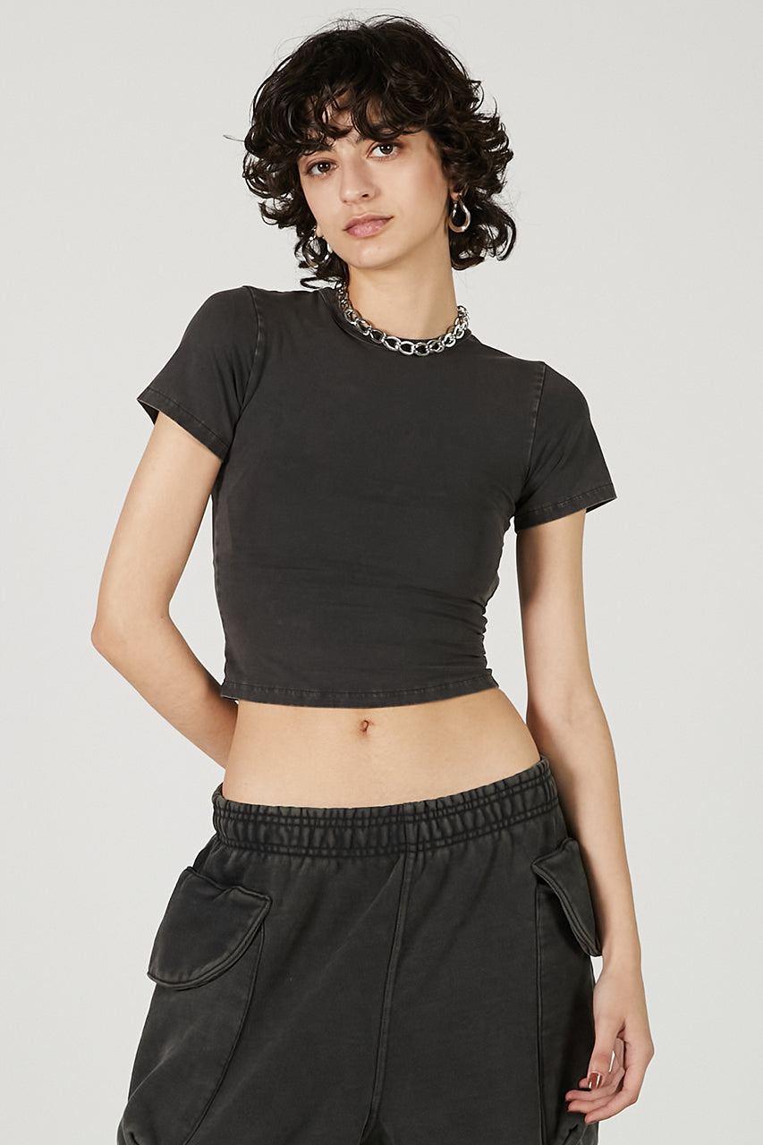 Micro Tee Washed Black
