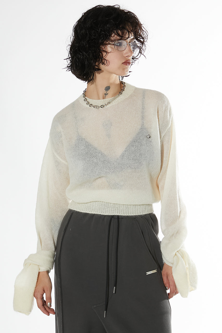Knotted Sleeve Sweater
