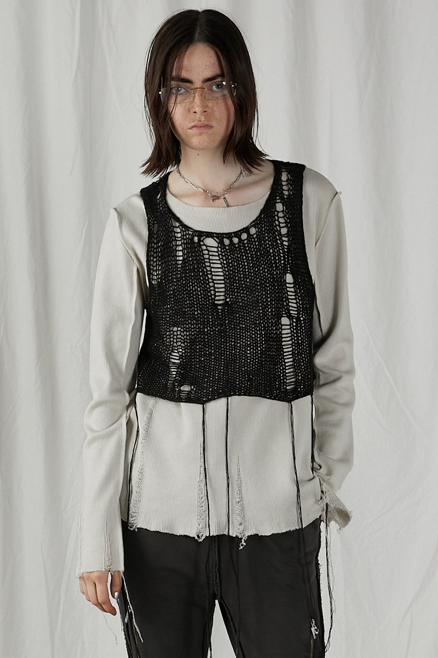 [24Autumn PRE ORDER] MESH LAYERED TOP