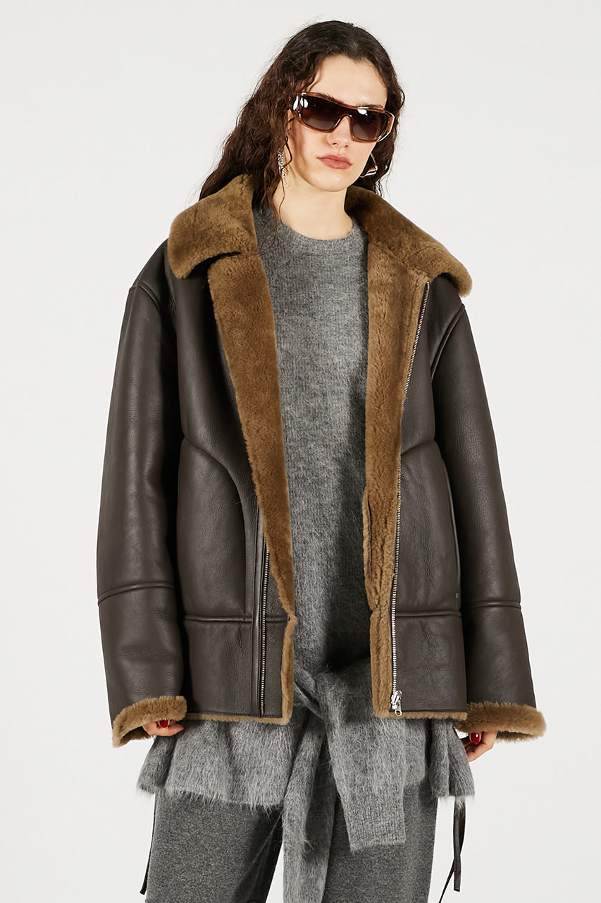 Reversible Mouton Coat - 2025 WINTER