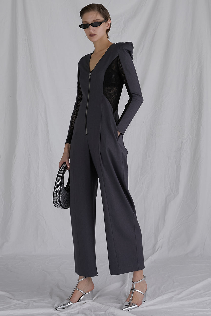 [SALE] Pointed Shoulder all-in-one