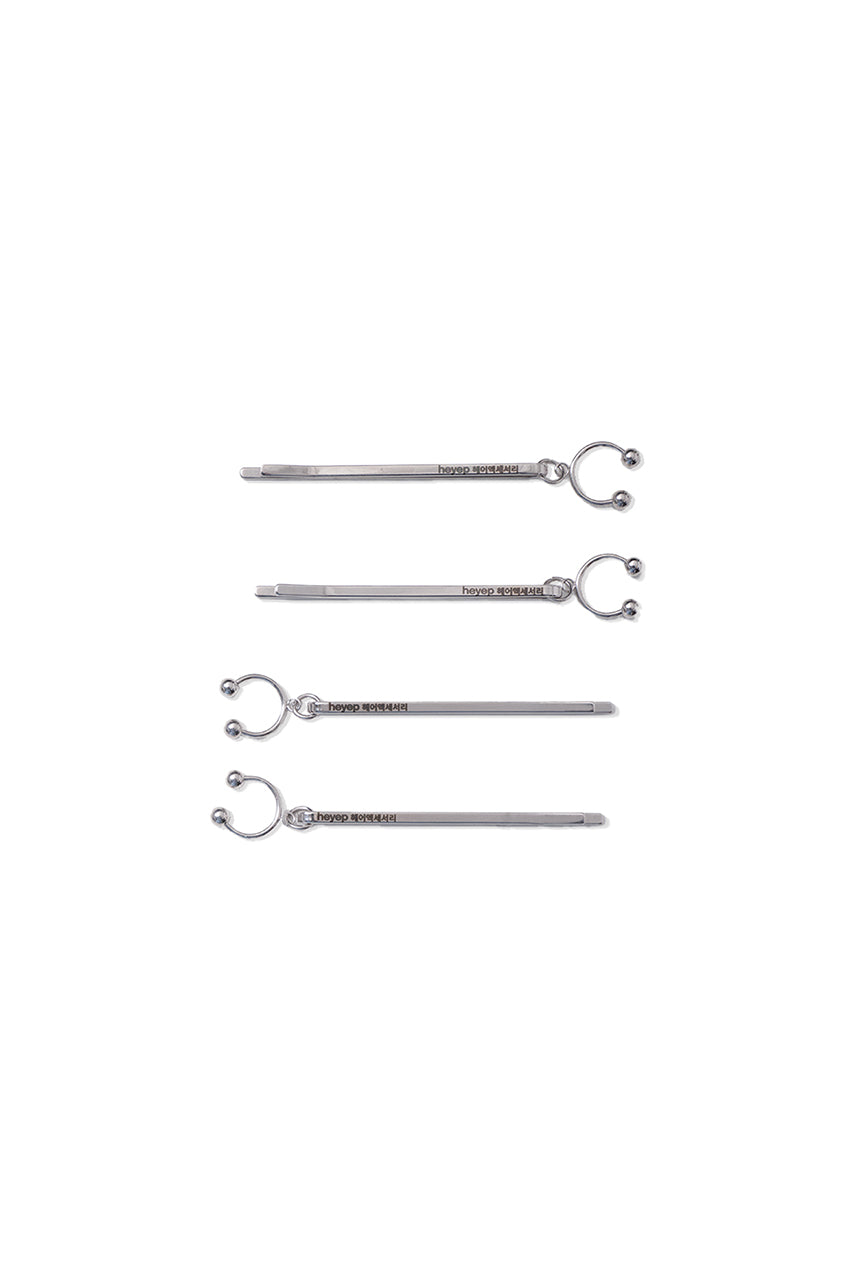 Mini Piercing Hair Pins 4 Piece Set