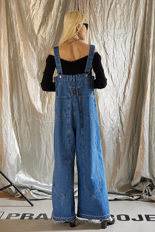 Loose Waist Two-way Salopette Pants